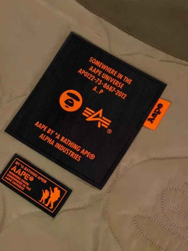 AAPE BY *A BATHING APE X Alpha Industries M-65 Quilted Jacket