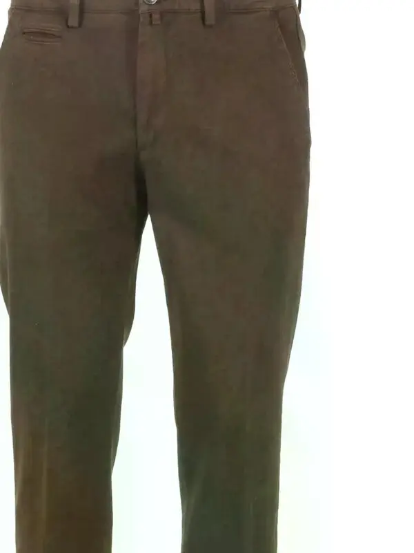 BRIGLIA 1949 Belt-loops Chino Trousers - Brown