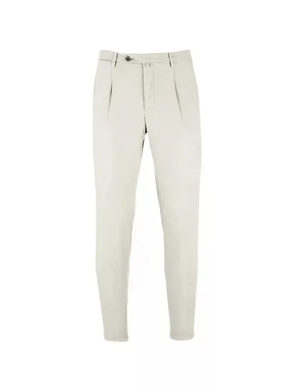 BRIGLIA 1949 Pleated Slim-fit Trousers - Neutrals