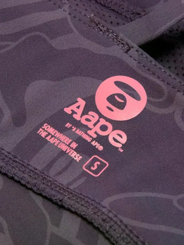 AAPE BY *A BATHING APE Moonface Camo-print Sports Top