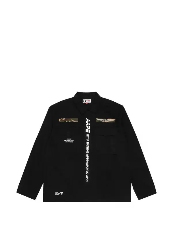 AAPE BY *A BATHING APE Logo-print Panelled Shirt