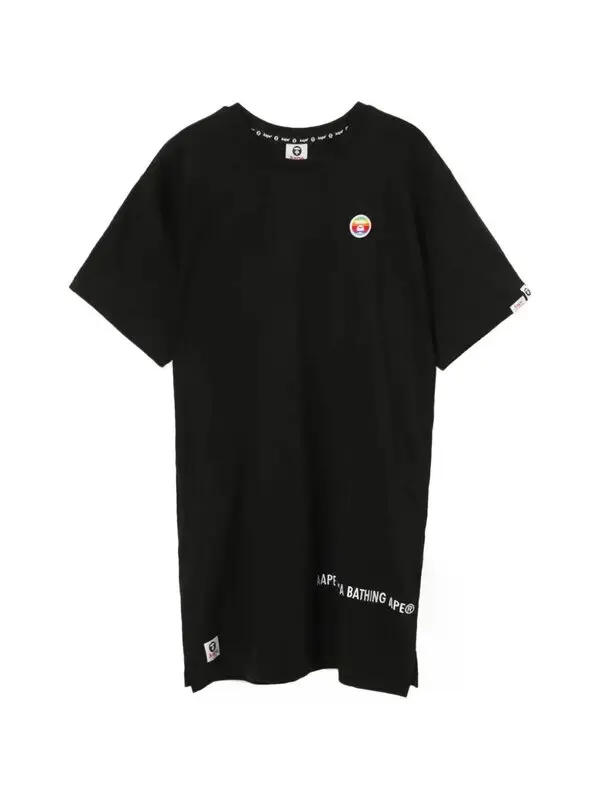 AAPE BY *A BATHING APE Moonface Logo-patch T-shirt Dress