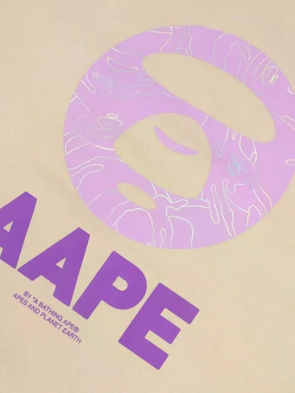 AAPE BY *A BATHING APE Moonface Camo-graphic T-shirt - Neutrals