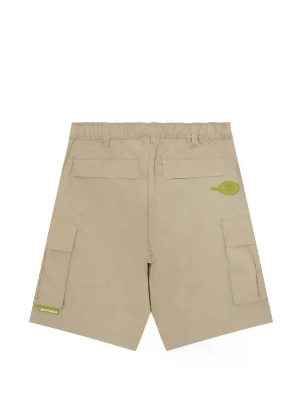 AAPE BY *A BATHING APE Moonface Logo Cargo Shorts - Neutrals