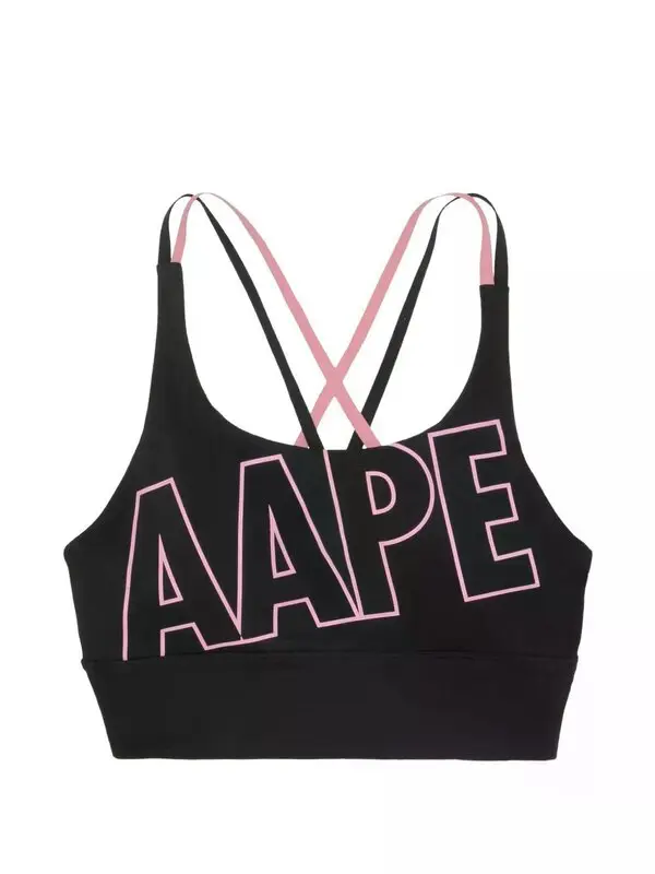 AAPE BY *A BATHING APE Moonface Logo-print Sports Bra