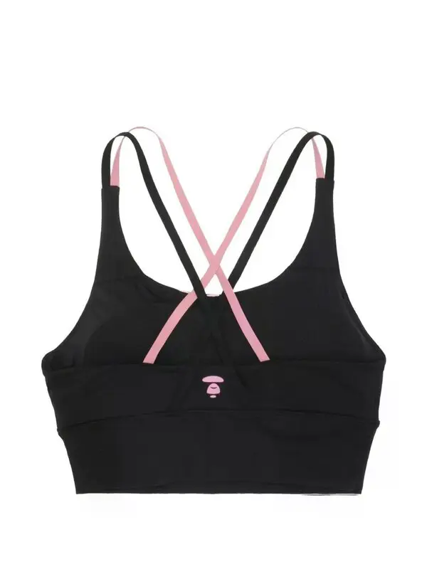 AAPE BY *A BATHING APE Moonface Logo-print Sports Bra