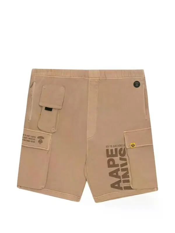 AAPE BY *A BATHING APE Logo Detail Cargo Shorts