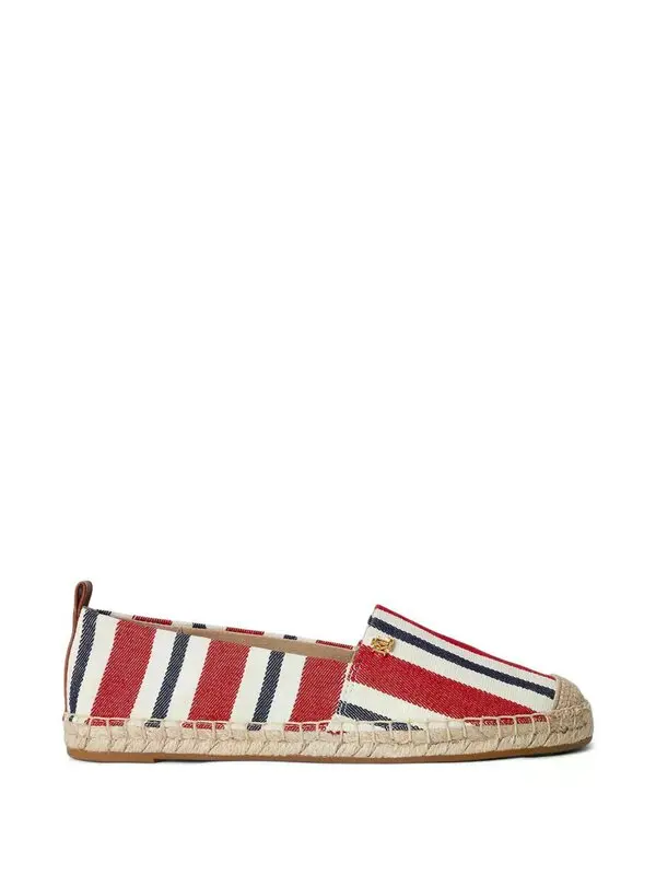 Ralph Lauren Cameryn Iii Striped Espadrille - Red