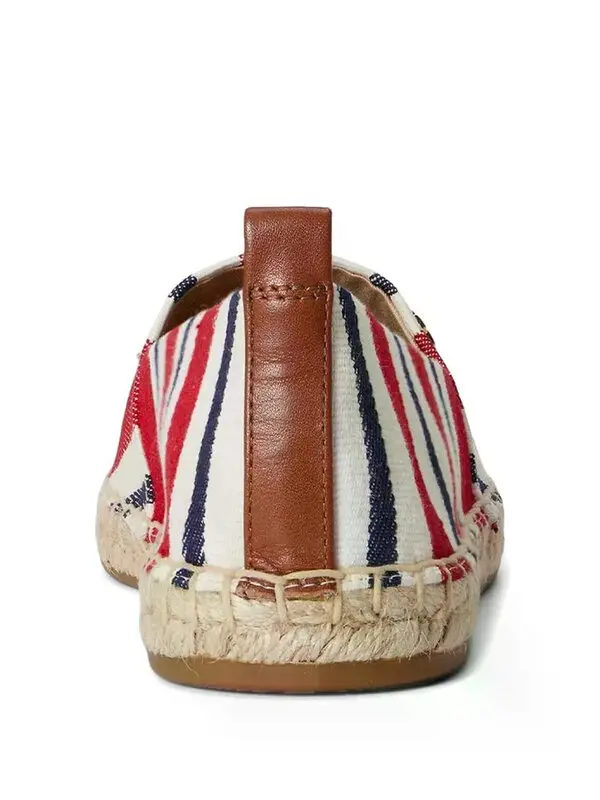 Ralph Lauren Cameryn Iii Striped Espadrille - Red