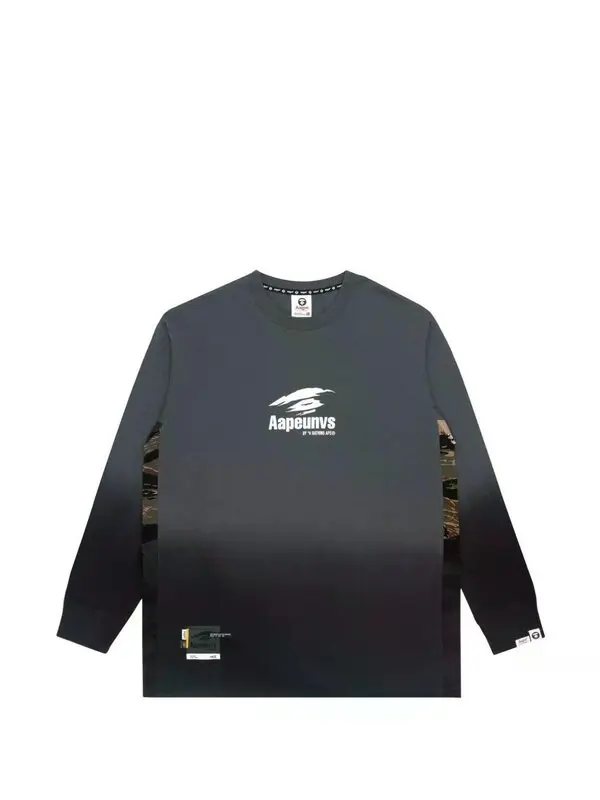 AAPE BY *A BATHING APE Gradient Long-sleeve T-shirt - Neutrals