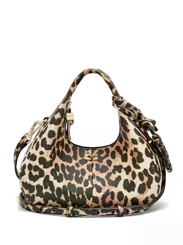 GANNI Leopard-print Tote Bag - Neutrals
