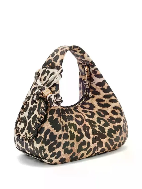 GANNI Leopard-print Tote Bag - Neutrals