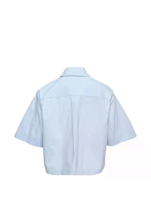 LEE MATHEWS Gilbert Short-sleeve Shirt - Blue