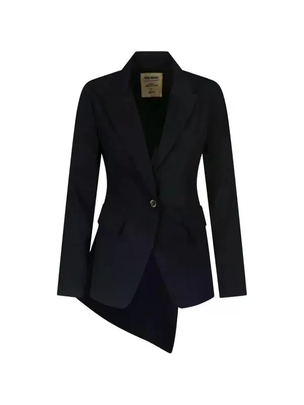 UMA WANG Asymmetric Blazer - Black