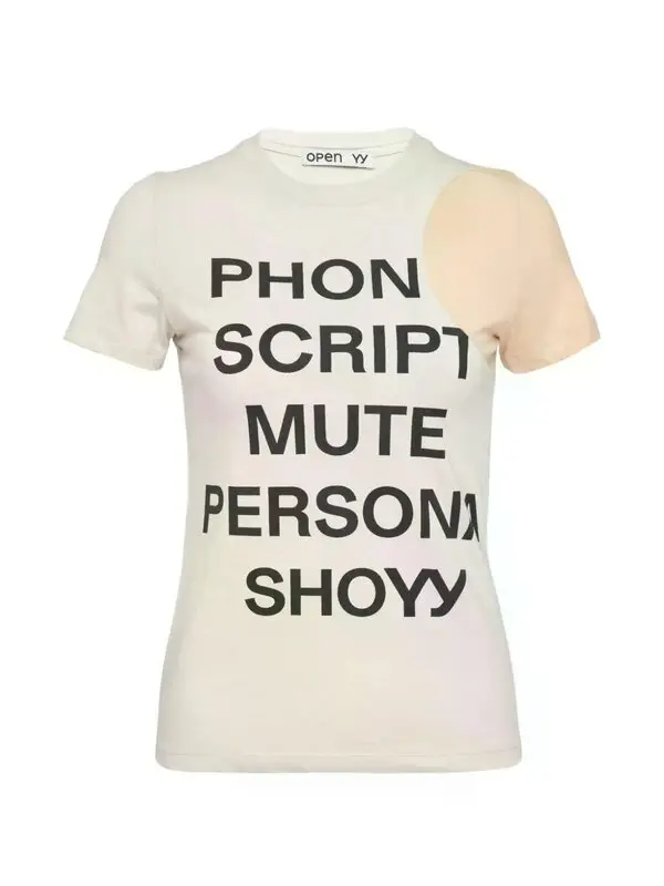 OPEN YY Logo-print T-shirt
