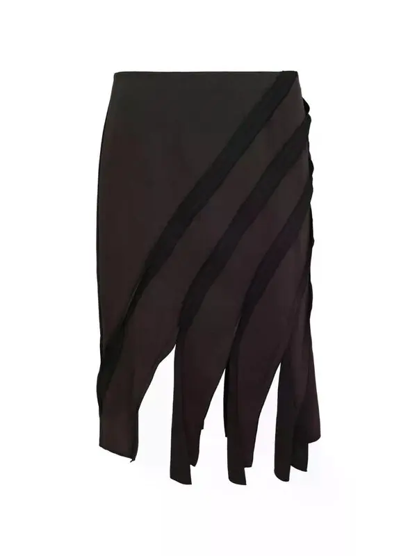 CLUB21 COLLECTION Panelled Midi Skirt - Black