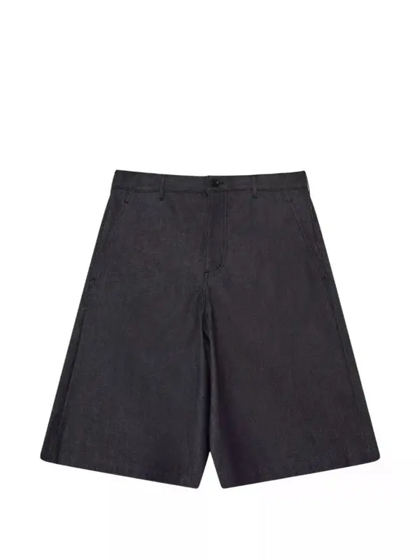 Comme Des Garçons Tailored Denim Shorts - Grey
