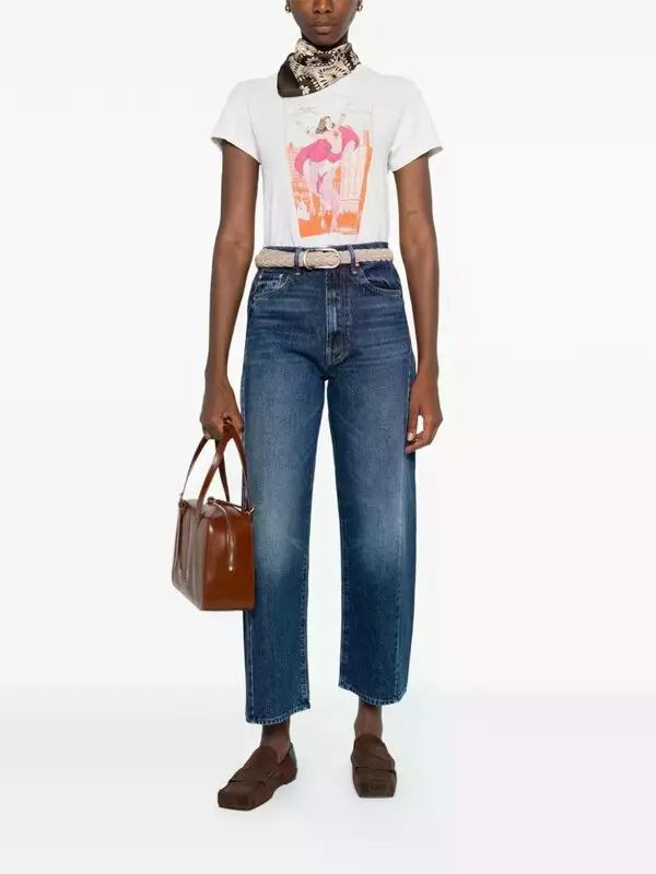 MOTHER Half-pipe Ankle Jeans - Blue