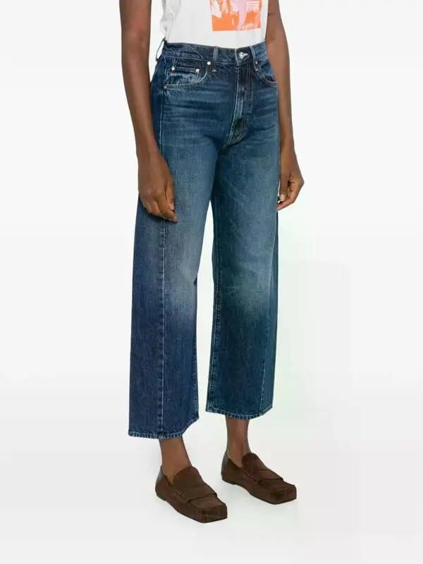 MOTHER Half-pipe Ankle Jeans - Blue