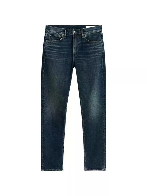 Rag & Bone Faded Whiskered Jeans - Blue