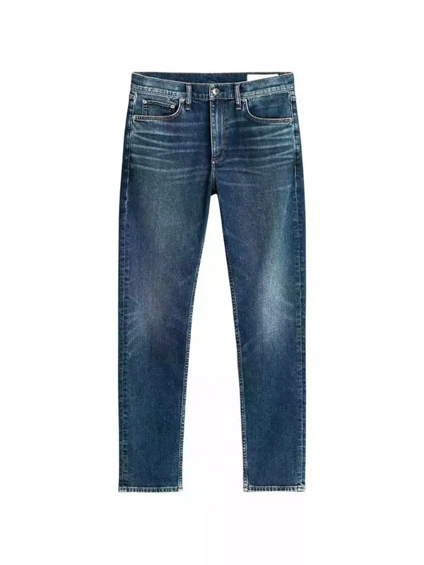 Rag & Bone Faded Whiskered Jeans - Blue