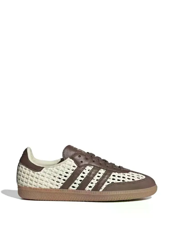Adidas Samba Og Woven Leather Sneakers - Brown