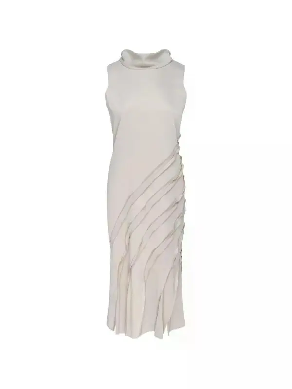 CLUB21 COLLECTION Ava Ruffled Dress - Neutrals