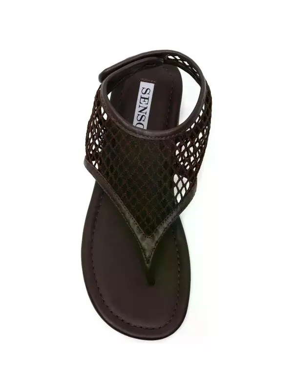 Senso Nika Mesh-panel Sandals - Brown