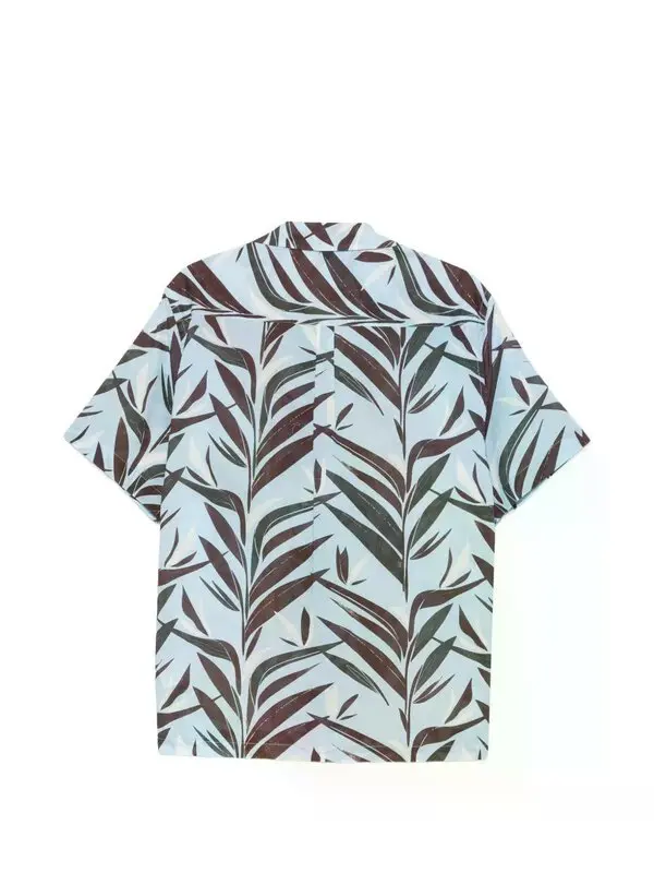 Altea Leaf-print Short-sleeve Shirt