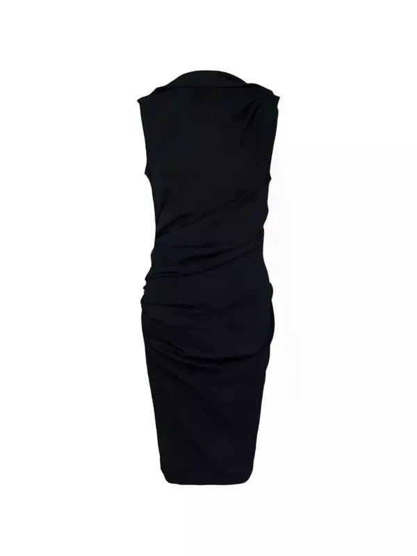 CLUB21 COLLECTION Draped Sleeveless Dress - Black