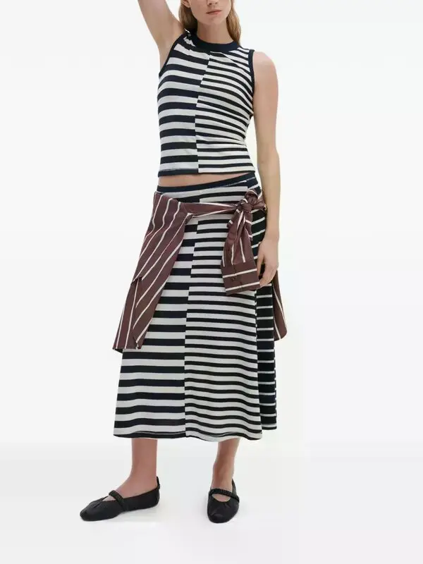 Rag & Bone Stripe-pattern Knitted Skirt