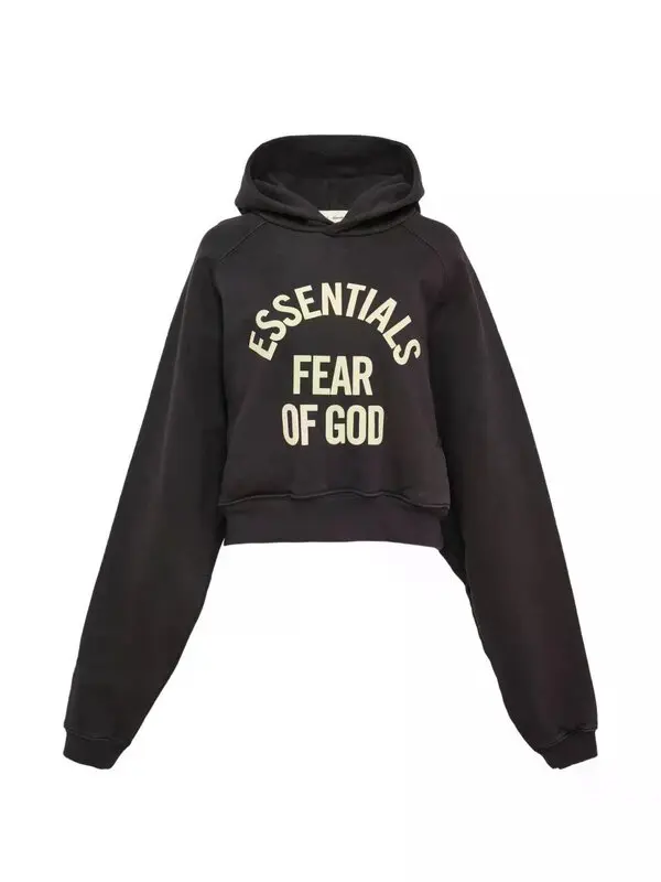 Fear Of God Logo-print Hoodie - Black
