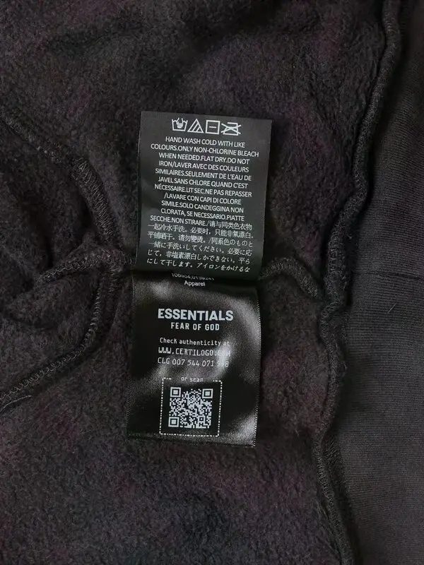 Fear Of God Logo-print Hoodie - Black