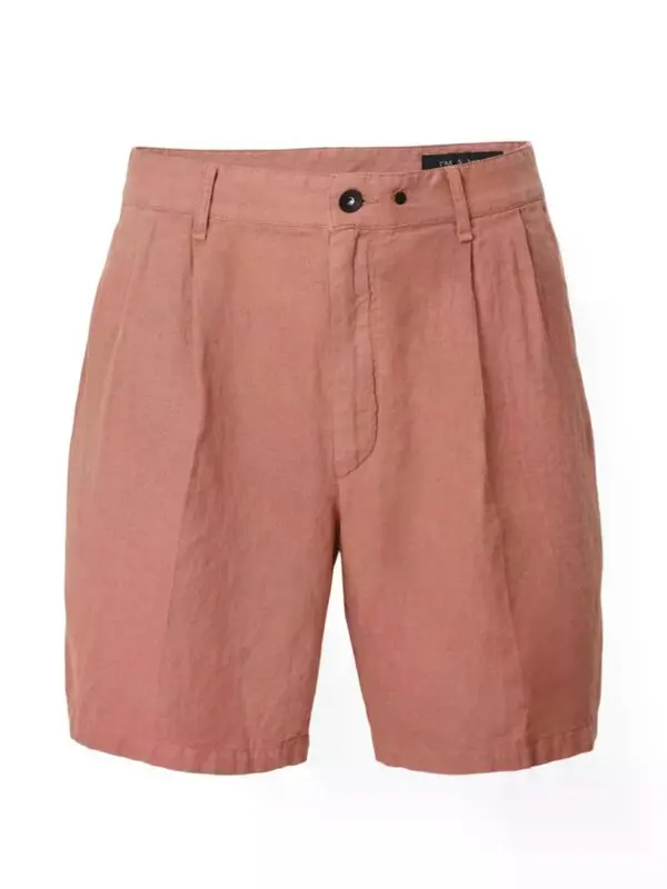 Rag & Bone Jackson Pleated Shorts - Orange