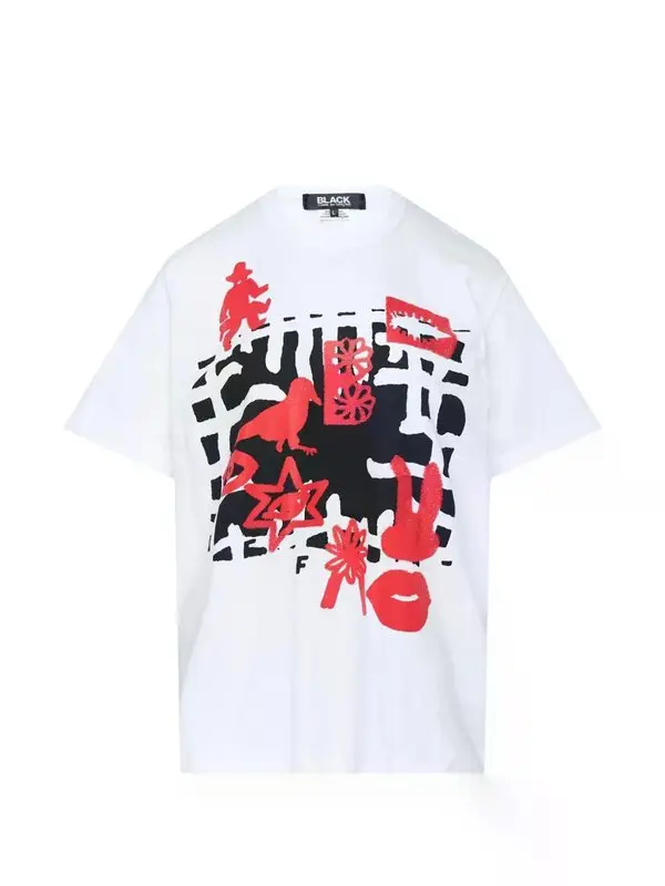 Comme Des Garçons Graphic-print T-shirt - White