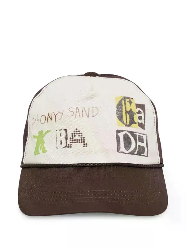 OPEN YY Graphic-print Trucker Cap - Brown