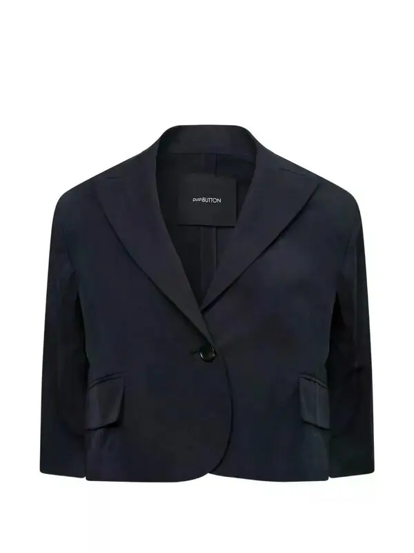 PUSHBUTTON Flap-pocket Cropped Blazer