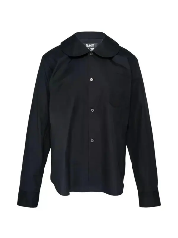 Comme Des Garçons Long-sleeve Shirt With Peter Pan Collar - Black
