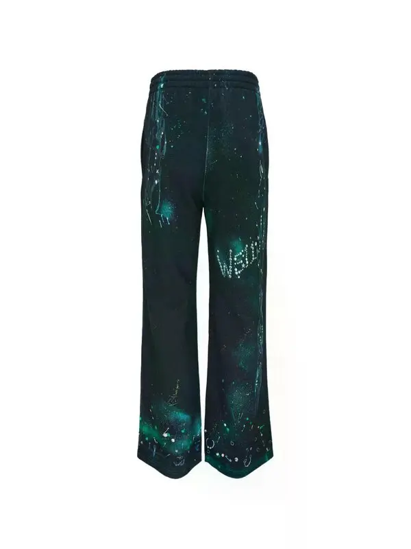 We11Done Trompe-l'oeil Printed Track Pants - Black
