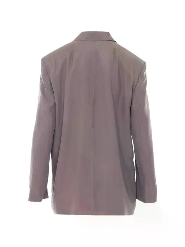 Saint Laurent Button-fastening Silk Jacket - Brown