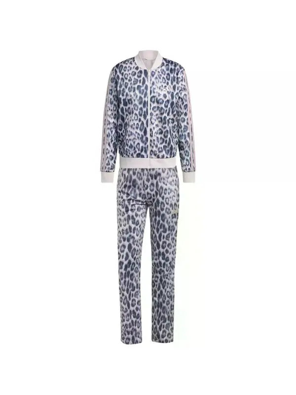 Adidas Leopard-print Tracksuit - Blue