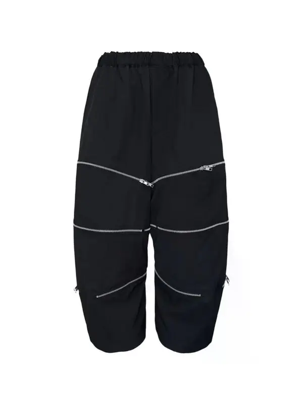 Comme Des Garçons Zip-detail Trousers - Black