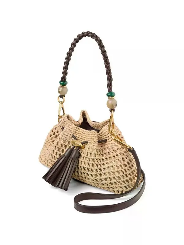 JIMMY CHOO Cinch Tote Bag With Tassel Detail