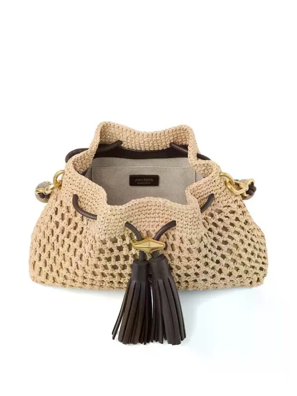 JIMMY CHOO Cinch Tote Bag With Tassel Detail