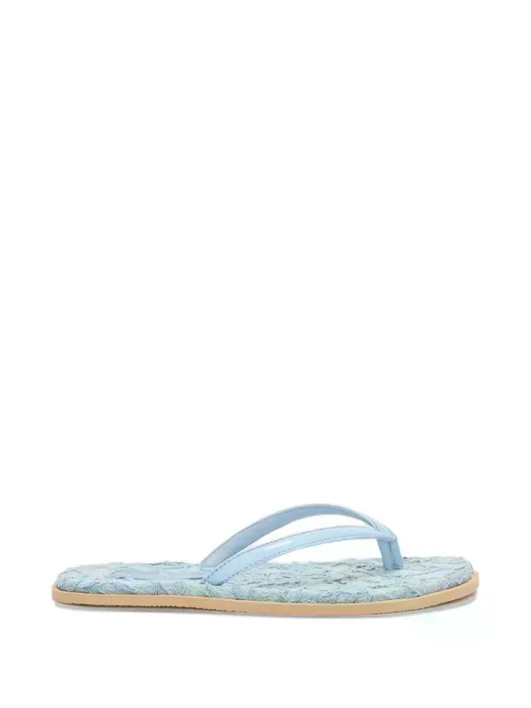Ermanno Scervino Lace-embellished Sandals - Blue