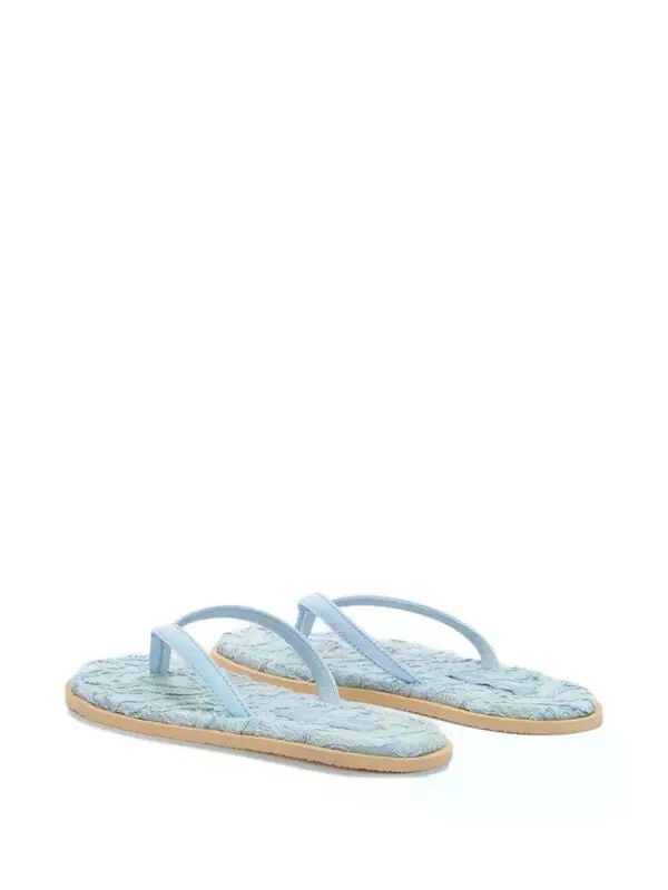 Ermanno Scervino Lace-embellished Sandals - Blue