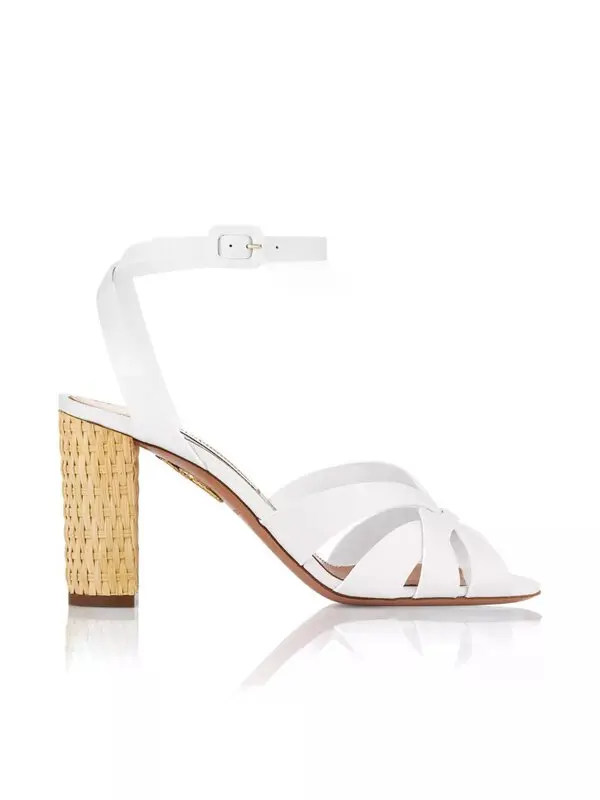 AQUAZZURA Copacabana Heeled Sandals - White