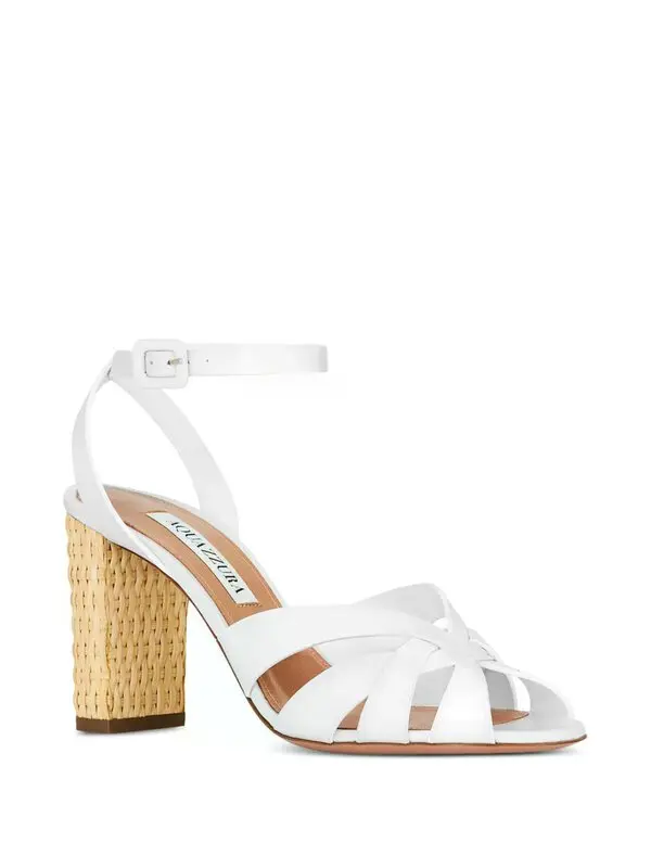 AQUAZZURA Copacabana Heeled Sandals - White