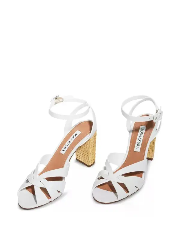 AQUAZZURA Copacabana Heeled Sandals - White