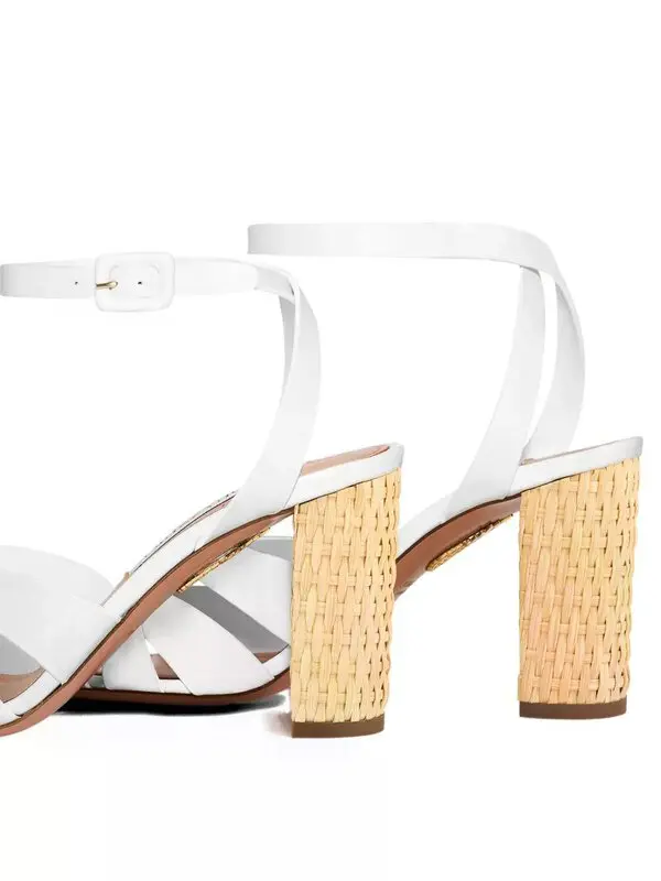AQUAZZURA Copacabana Heeled Sandals - White